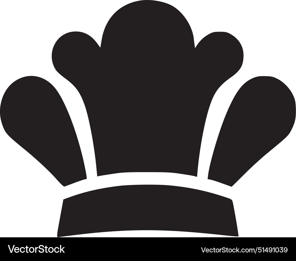 Chef hat - minimalist and flat logo Royalty Free Vector