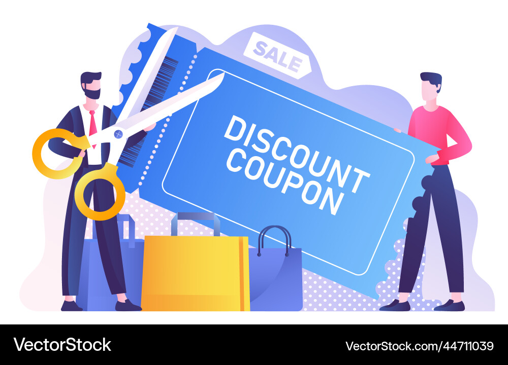 Discount Coupon Offer Royalty Free Vector Image