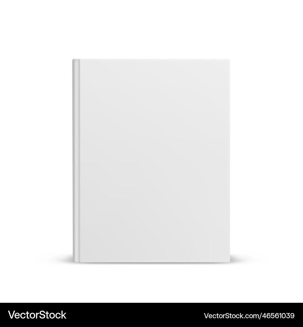 Front view on book cover template of page Vector Image