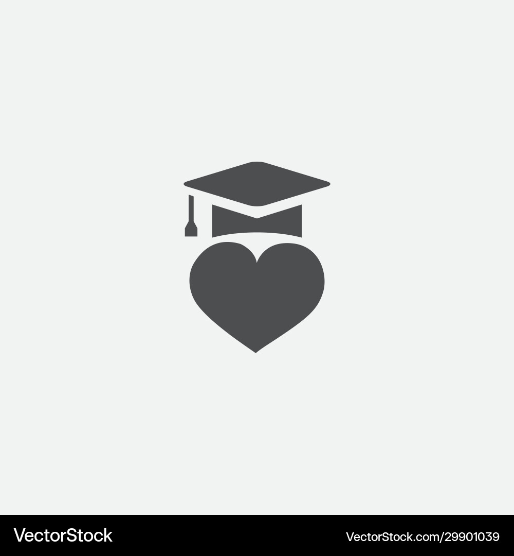 Love education icon Royalty Free Vector Image - VectorStock