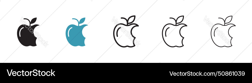 Organic waste icon set food recycle compost Vector Image