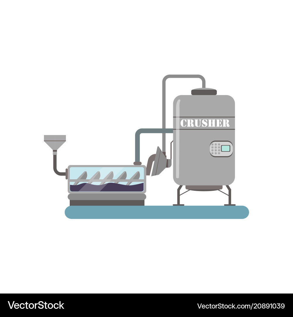 Winery Grape Crushing Process Royalty Free Vector Image