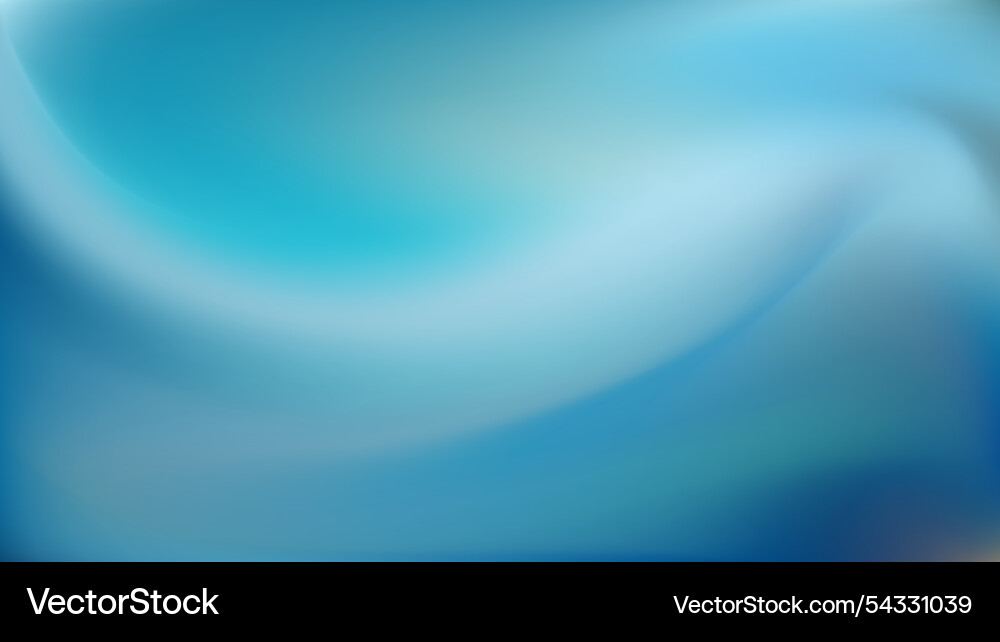 Winter blue gradient background smooth Royalty Free Vector