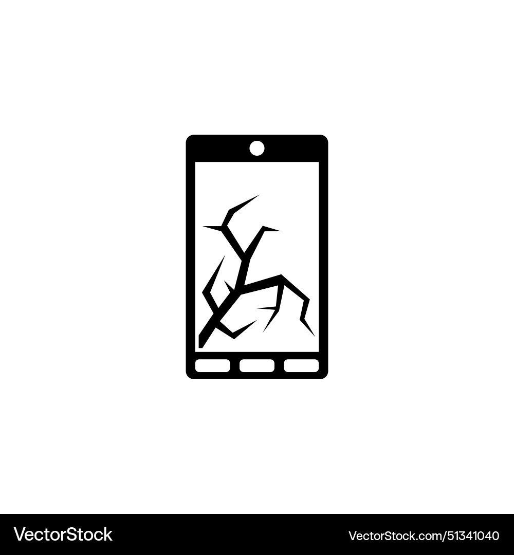 A symbolic icon depicting distorted or glitched Vector Image