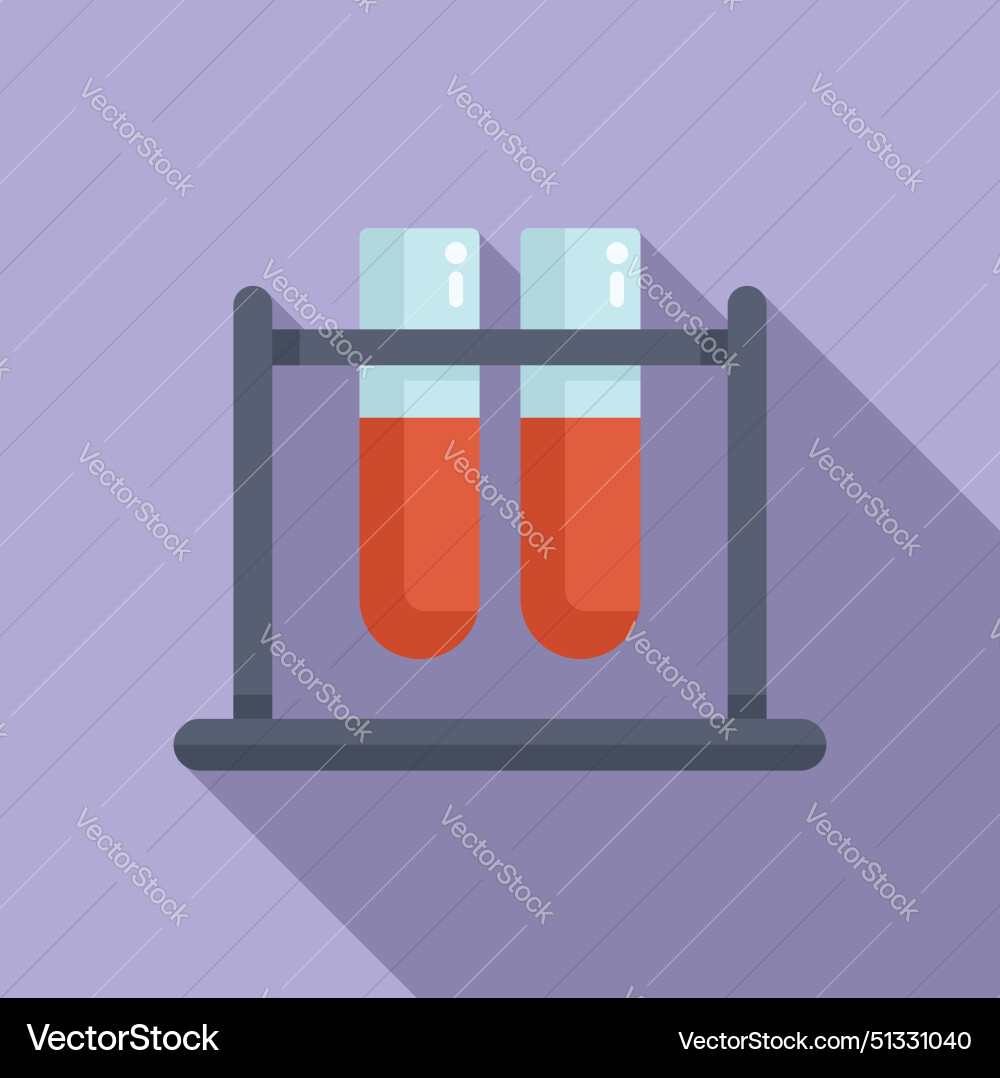 Laboratory test tubes in rack Royalty Free Vector Image
