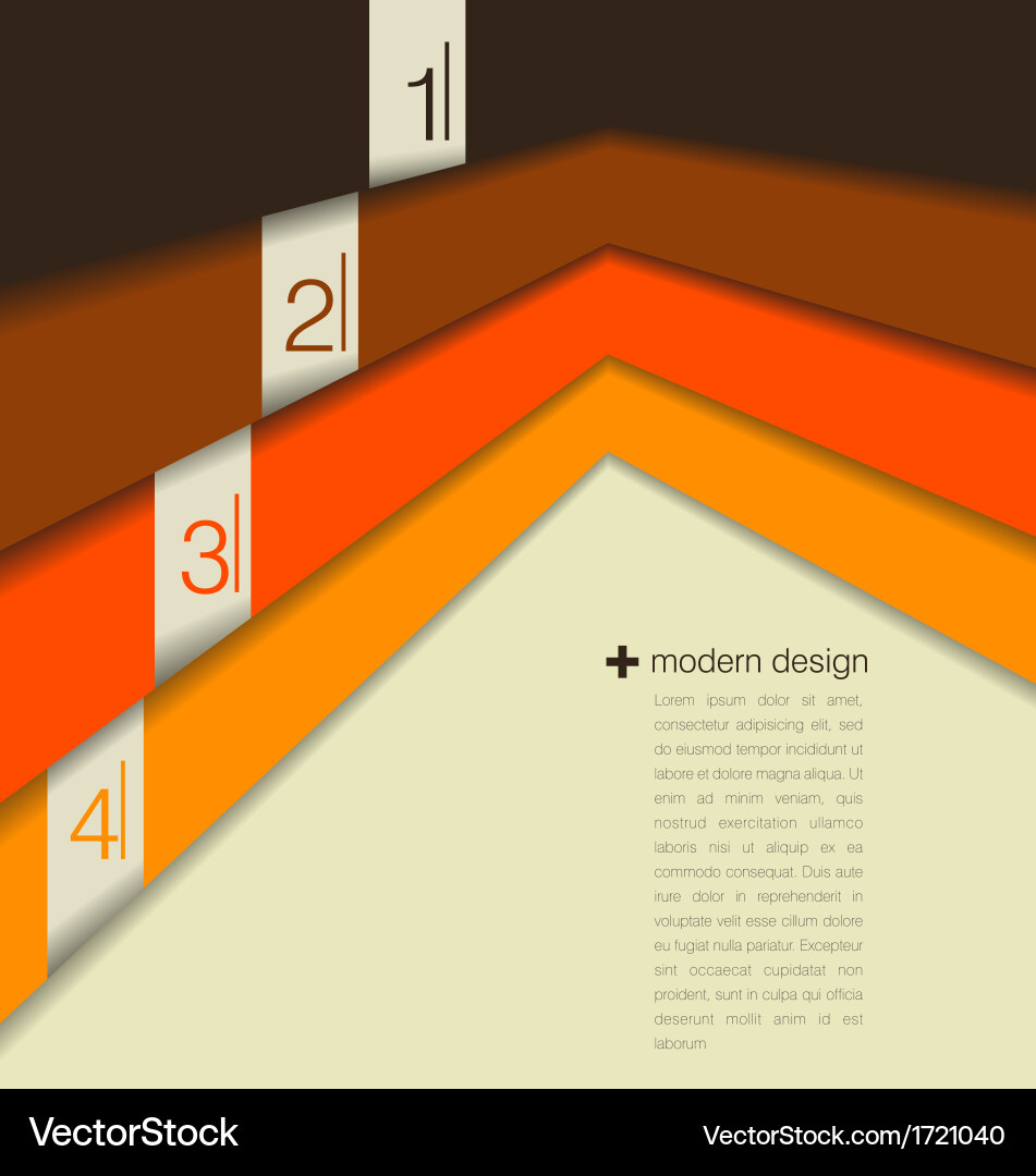 Modern design template Royalty Free Vector Image