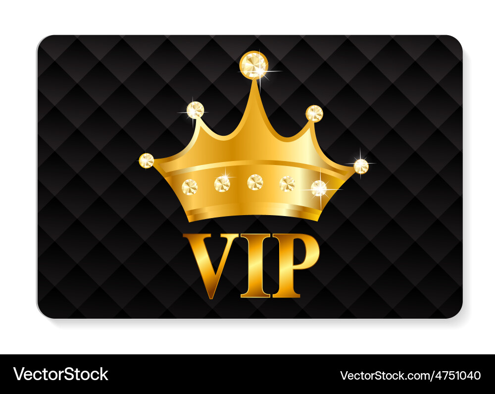 Vip members card Royalty Free Vector Image - VectorStock