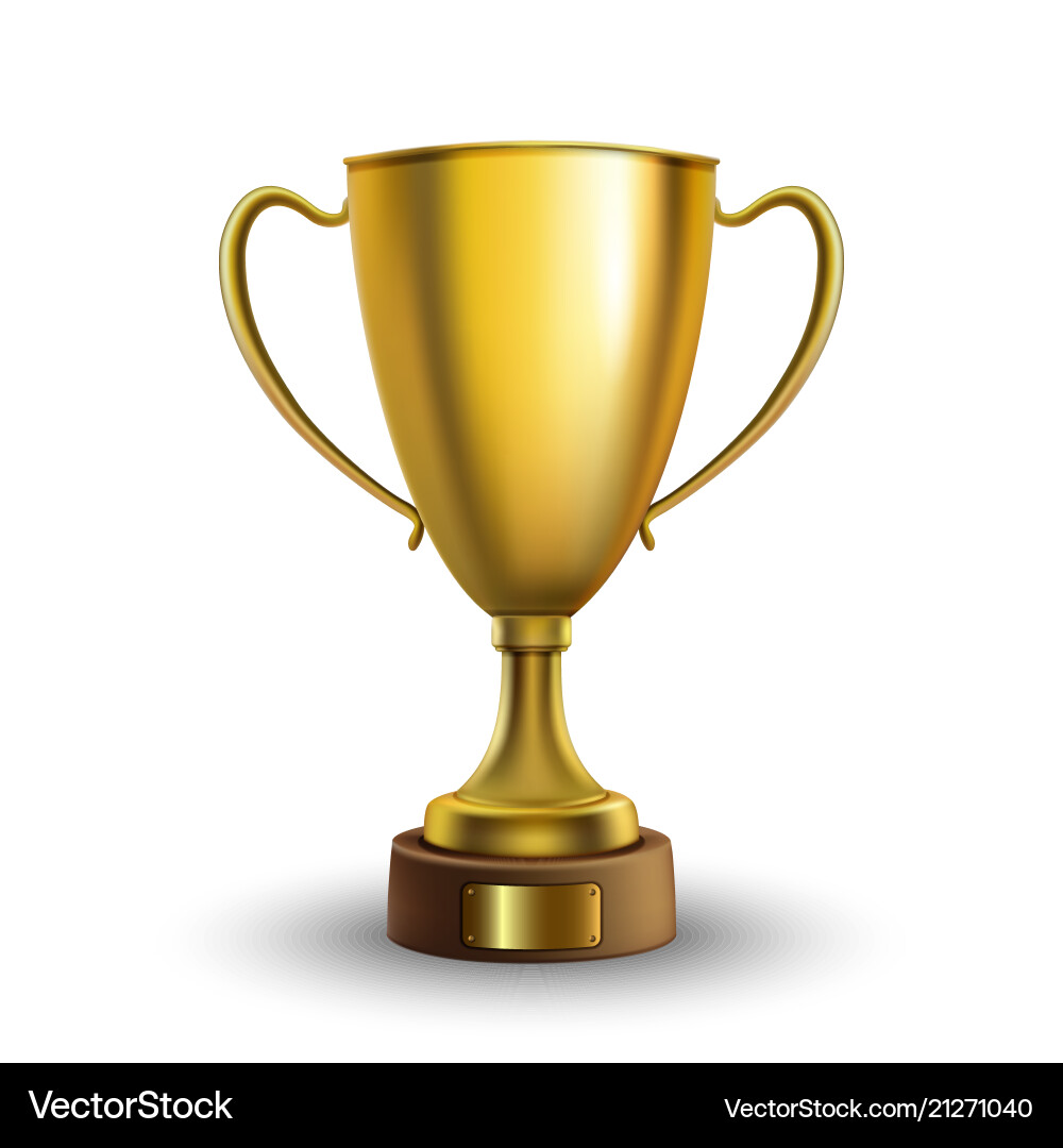 Winner cup isolated Royalty Free Vector Image - VectorStock