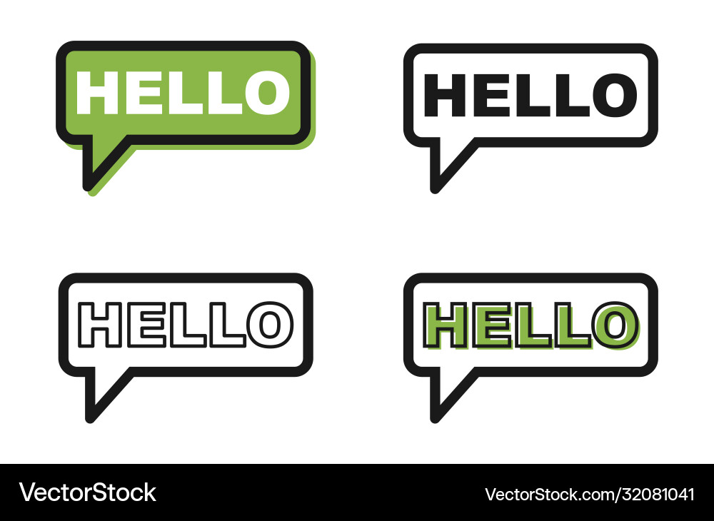 Hallo Icon Chat Messenger für Ihre Website modern