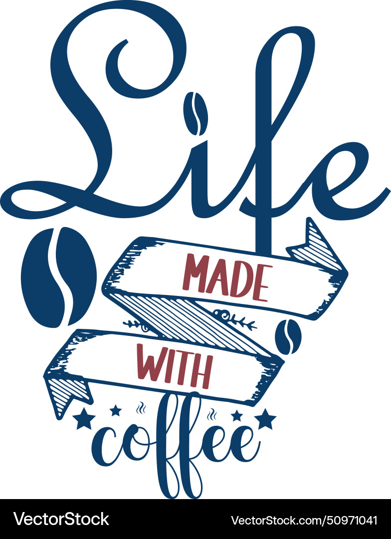 Hand drawn lettering quote isolated Royalty Free Vector