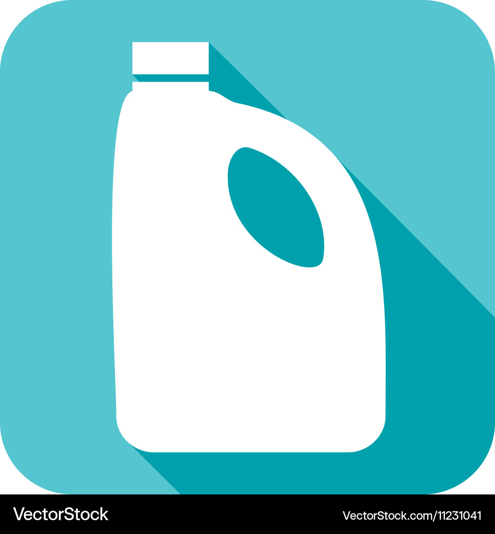 Plastic bottle for laundry detergent icon Vector Image