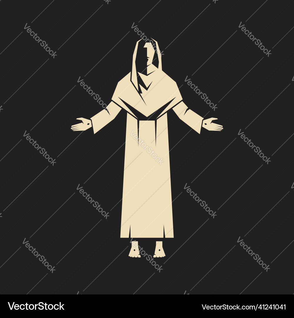 Resurrected lord jesus christ Royalty Free Vector Image