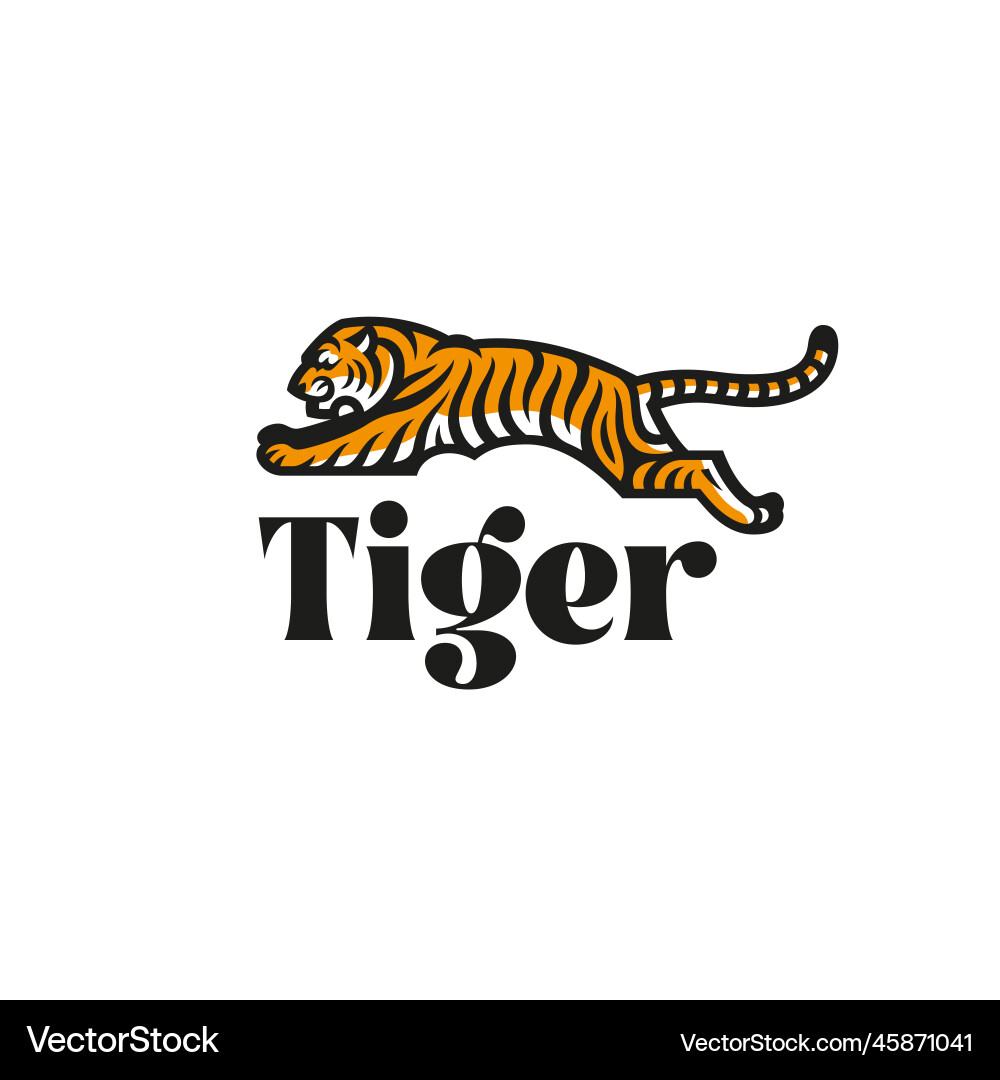 Tiger logo Royalty Free Vector Image - VectorStock