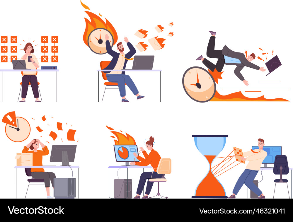 Unability of planning unable tasks inefficient Vector Image