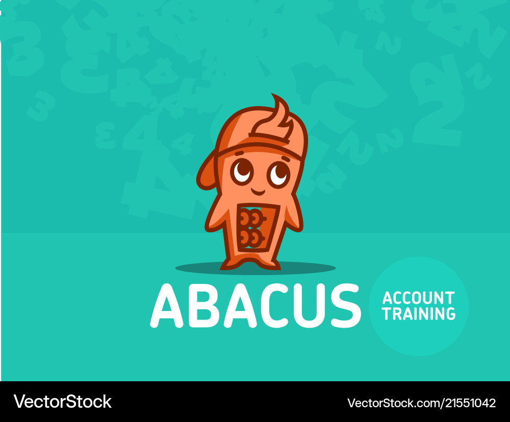 Character of the abacus Royalty Free Vector Image