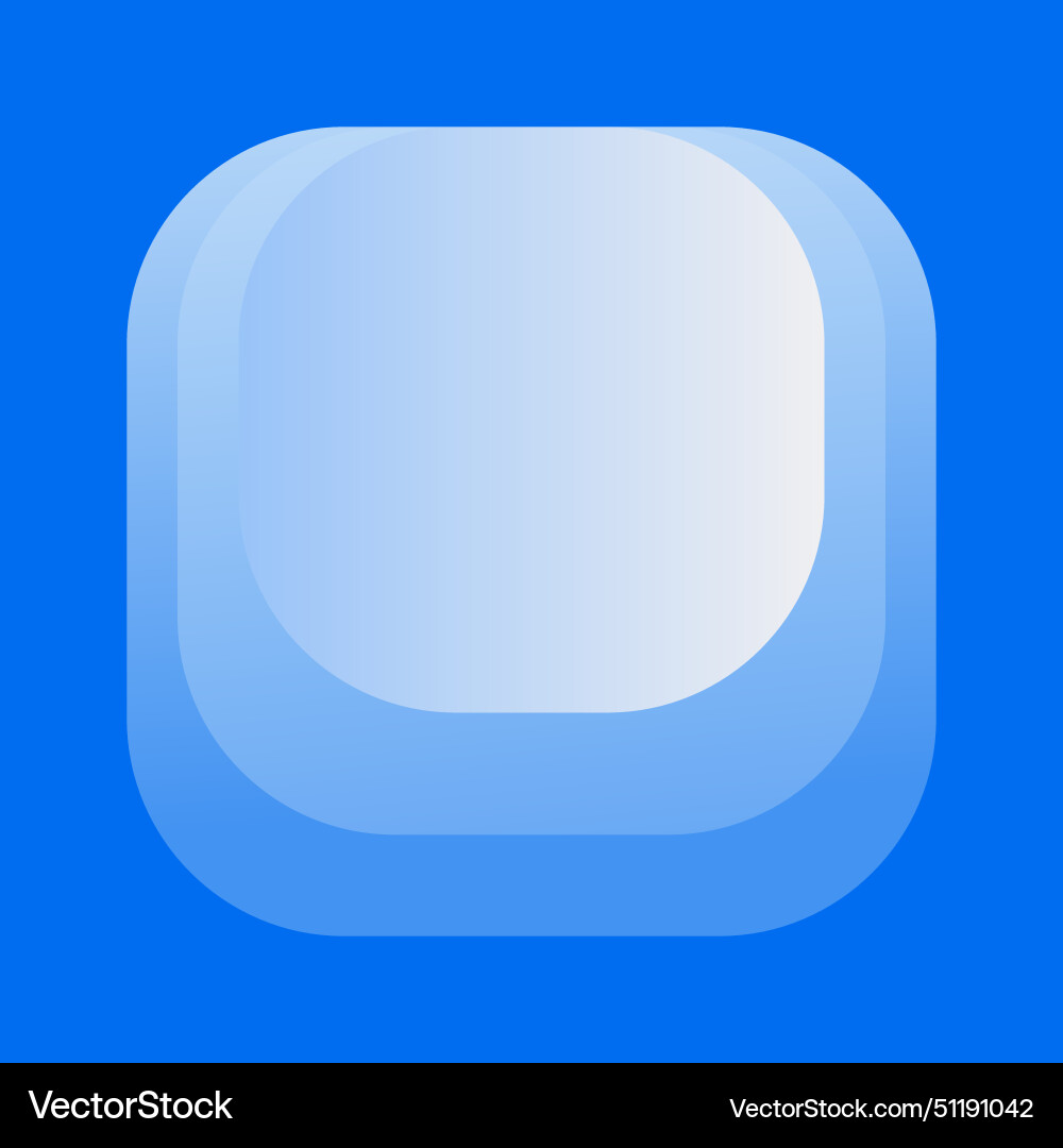 Square golden ratio shape blue color Royalty Free Vector