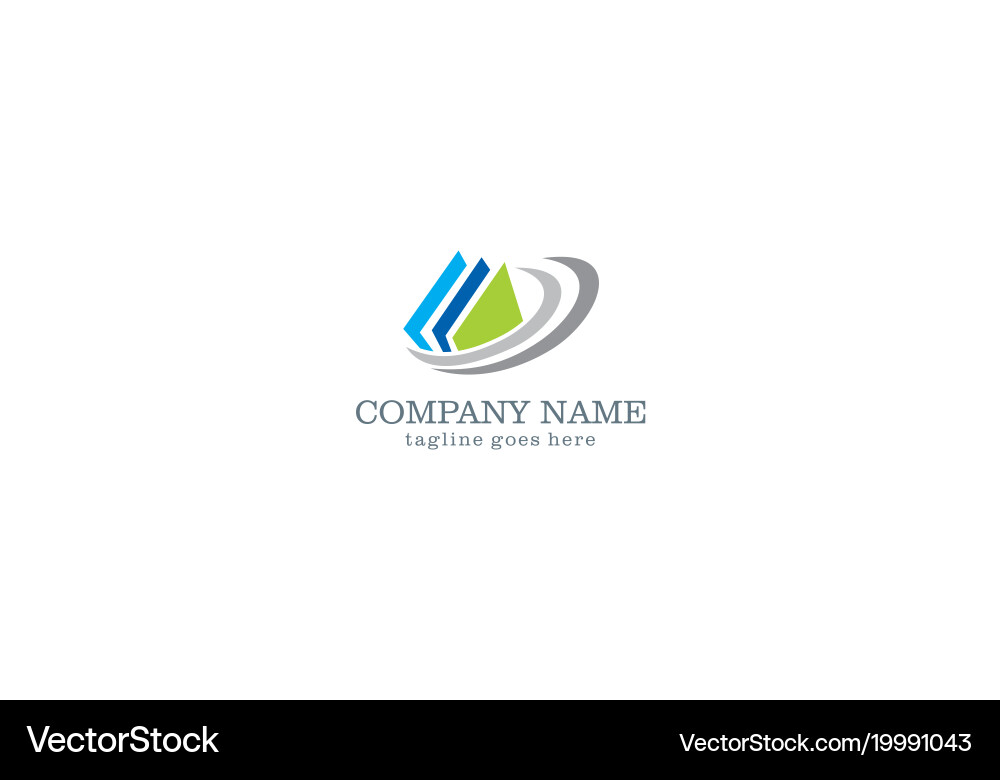 Data & Knowledge Abstract Logo Royalty Free Vector Image