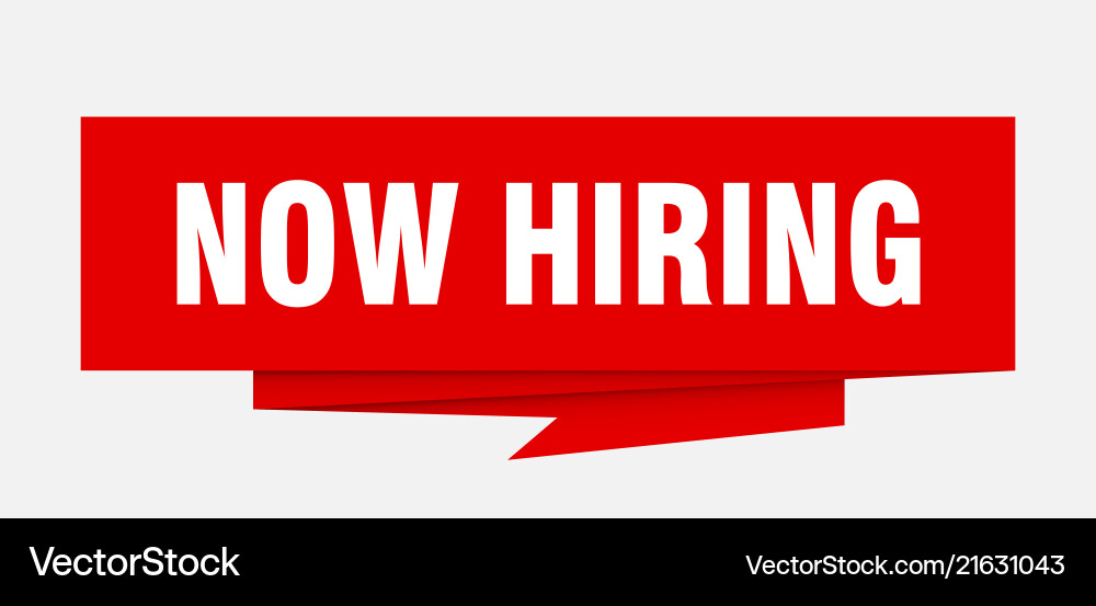Hiring Now Sign Royalty Free Vector Image - VectorStock