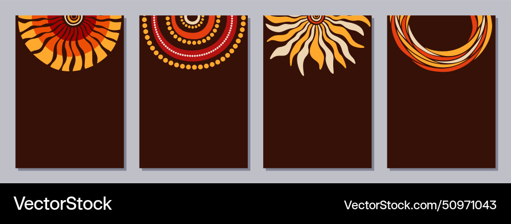 Set of flyers posters banners placards Royalty Free Vector