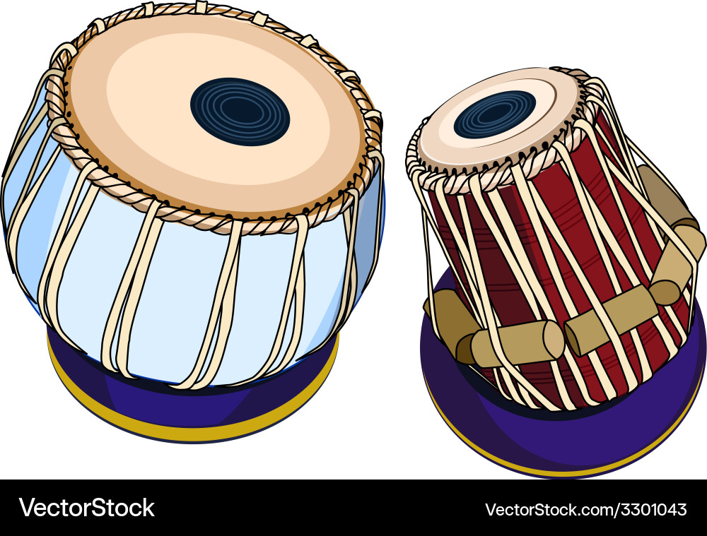 Tabla Musical Instruments Royalty Free Vector Image