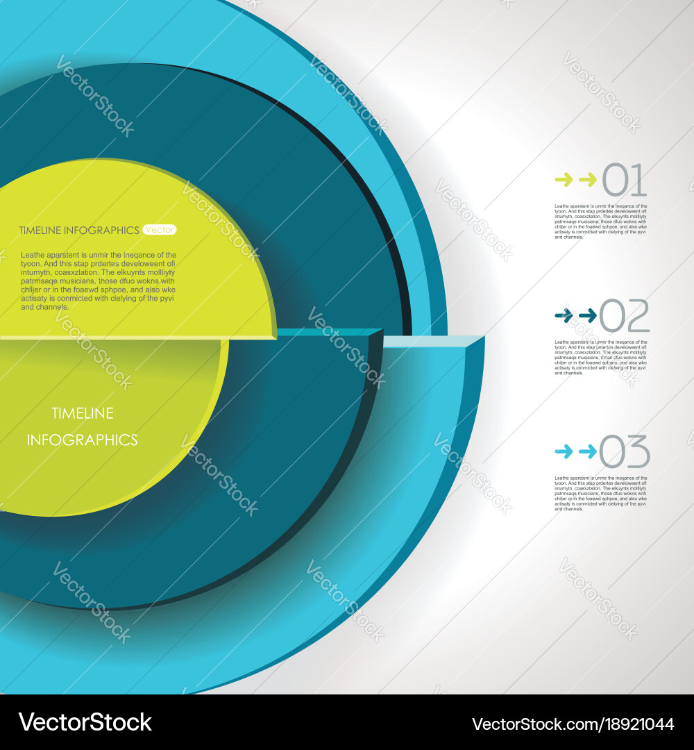 Abstract segmented circle infographics Royalty Free Vector