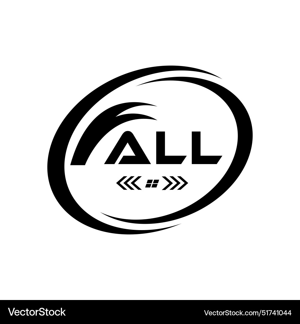 All letter logo design simple and modern Vector Image