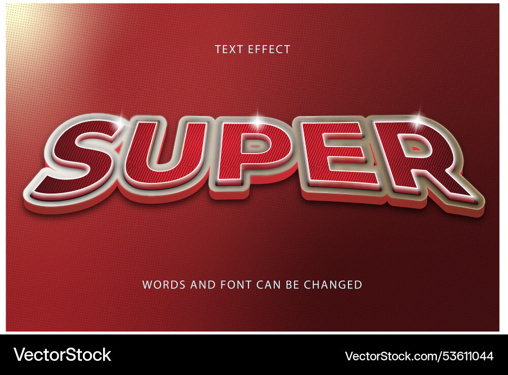 Omni text effect editable eps cc Royalty Free Vector Image