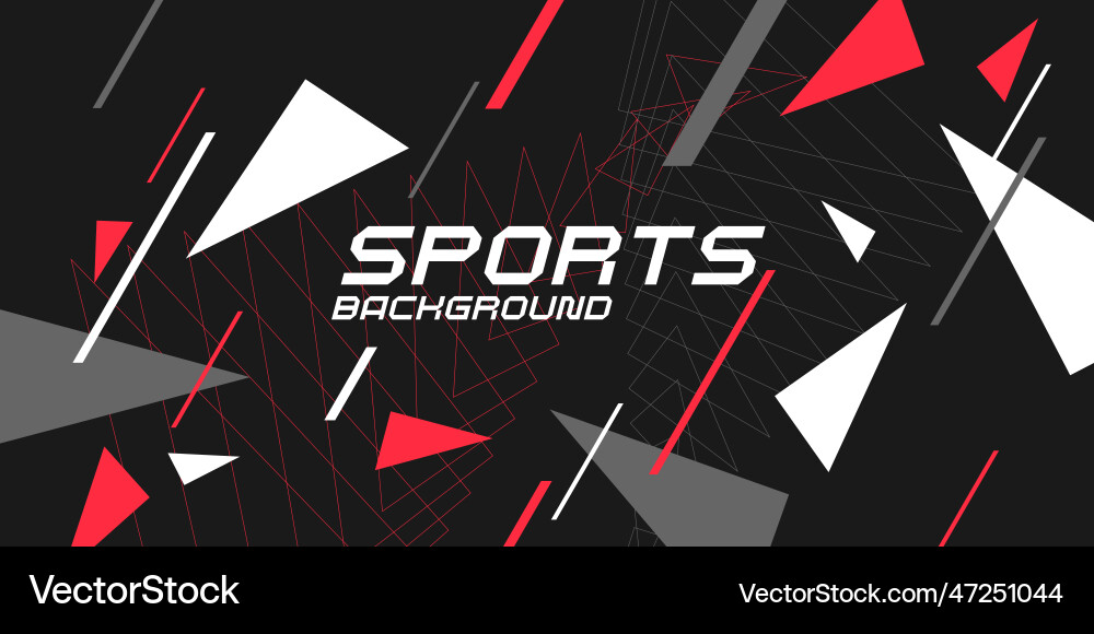 Sports poster abstract background with dynamic Vector Image