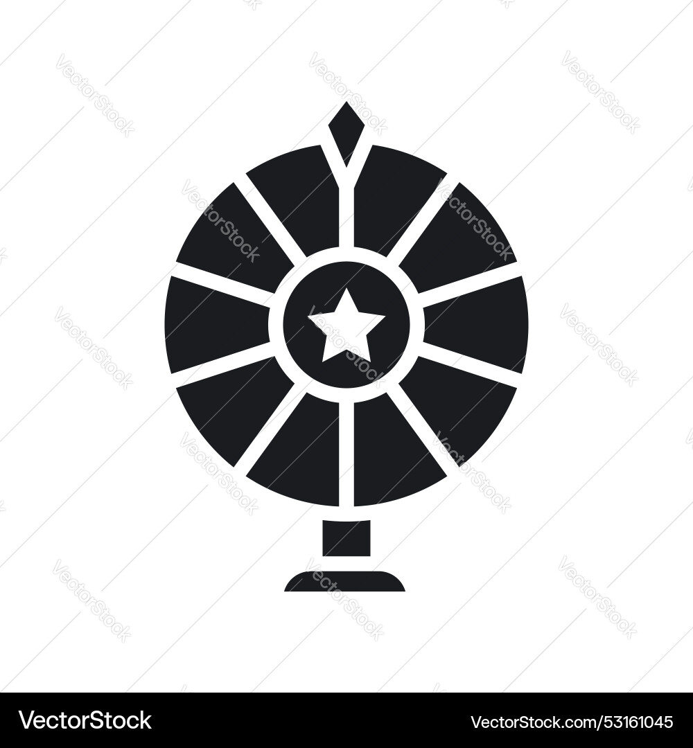 Lottery icon symbol on white background Royalty Free Vector