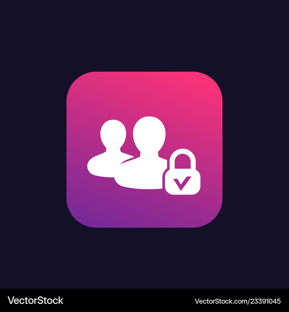 Parental control icon Royalty Free Vector Image
