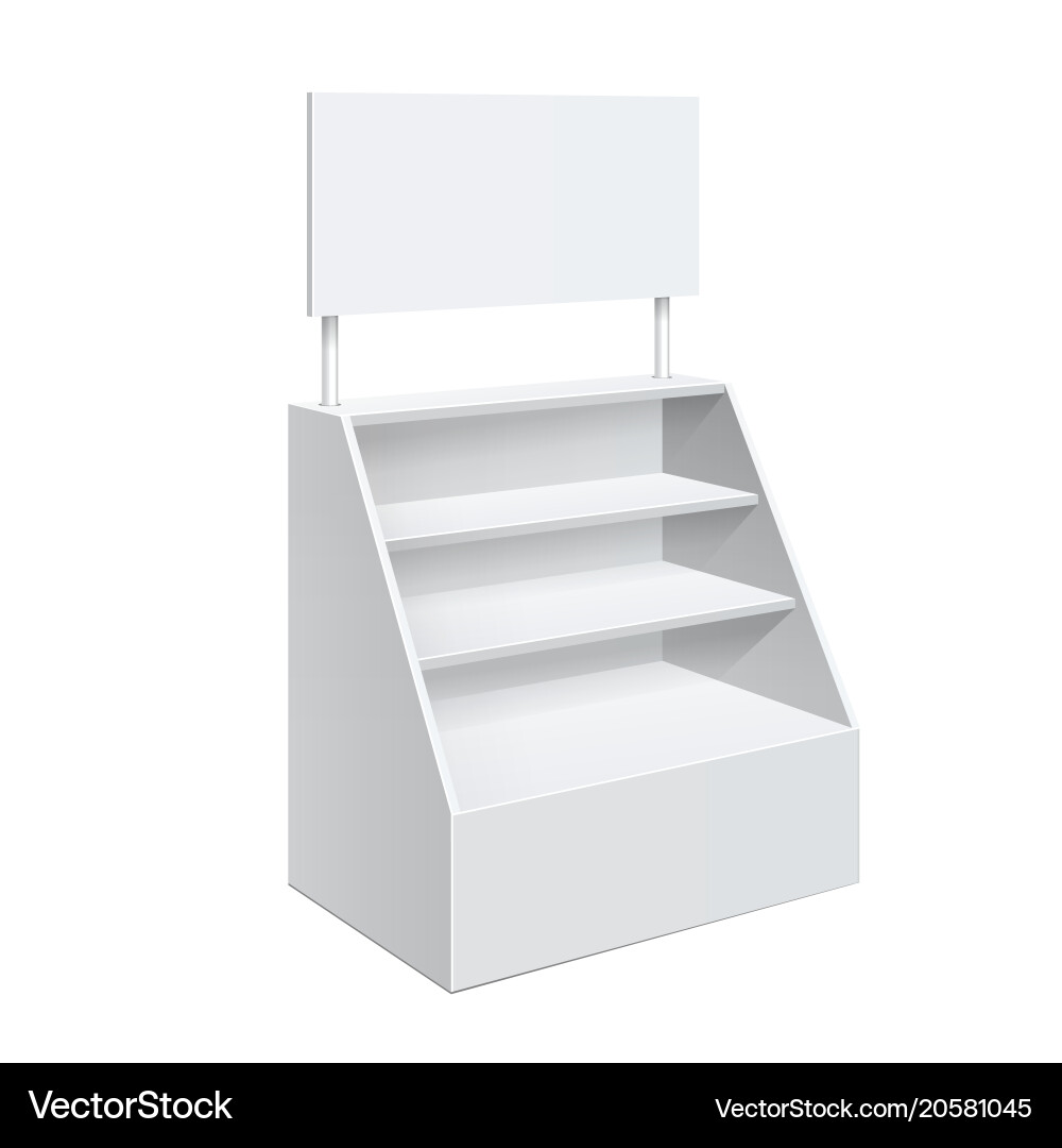 Retail Display Counter Royalty Free Vector Image