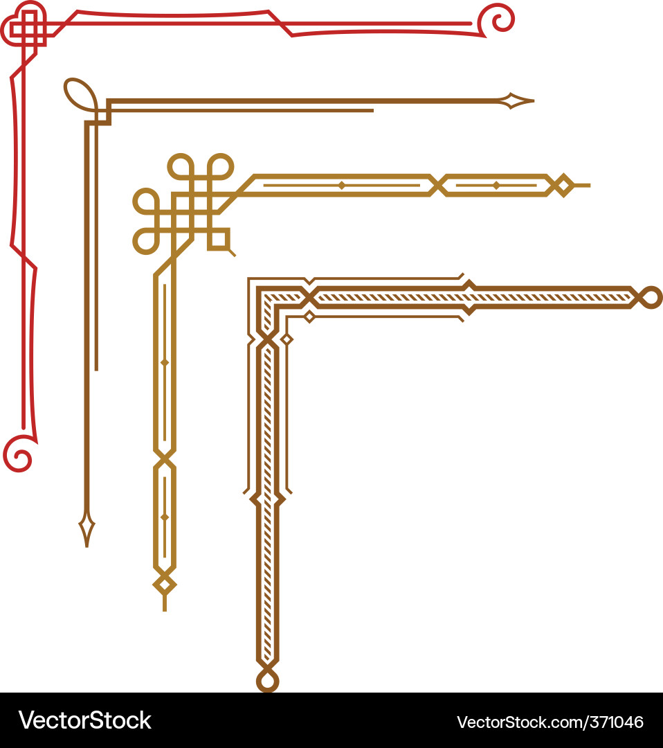 Borders 4 Royalty Free Vector Image - VectorStock