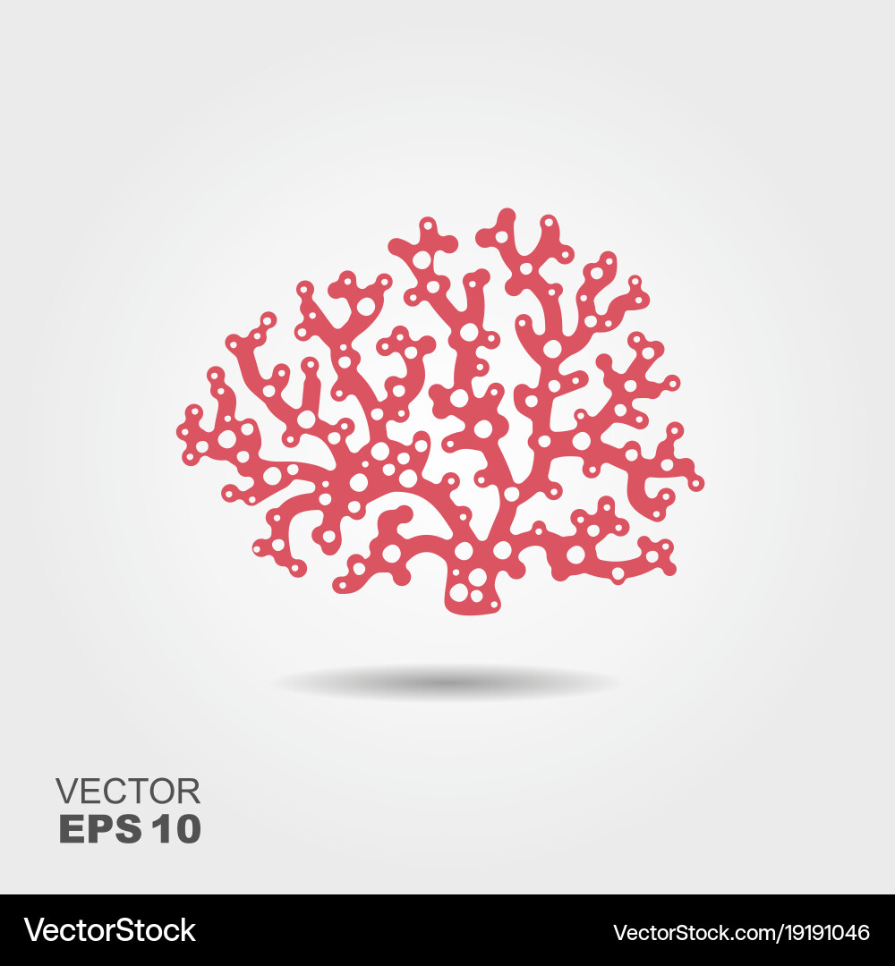 Coral Reef Icon - Red Sea Royalty Free Vector Image