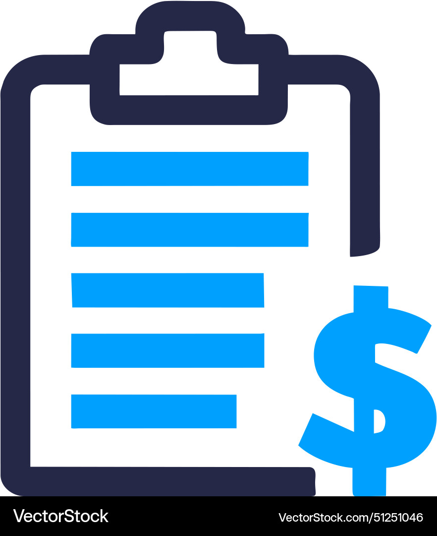 Financial statement icon Royalty Free Vector Image