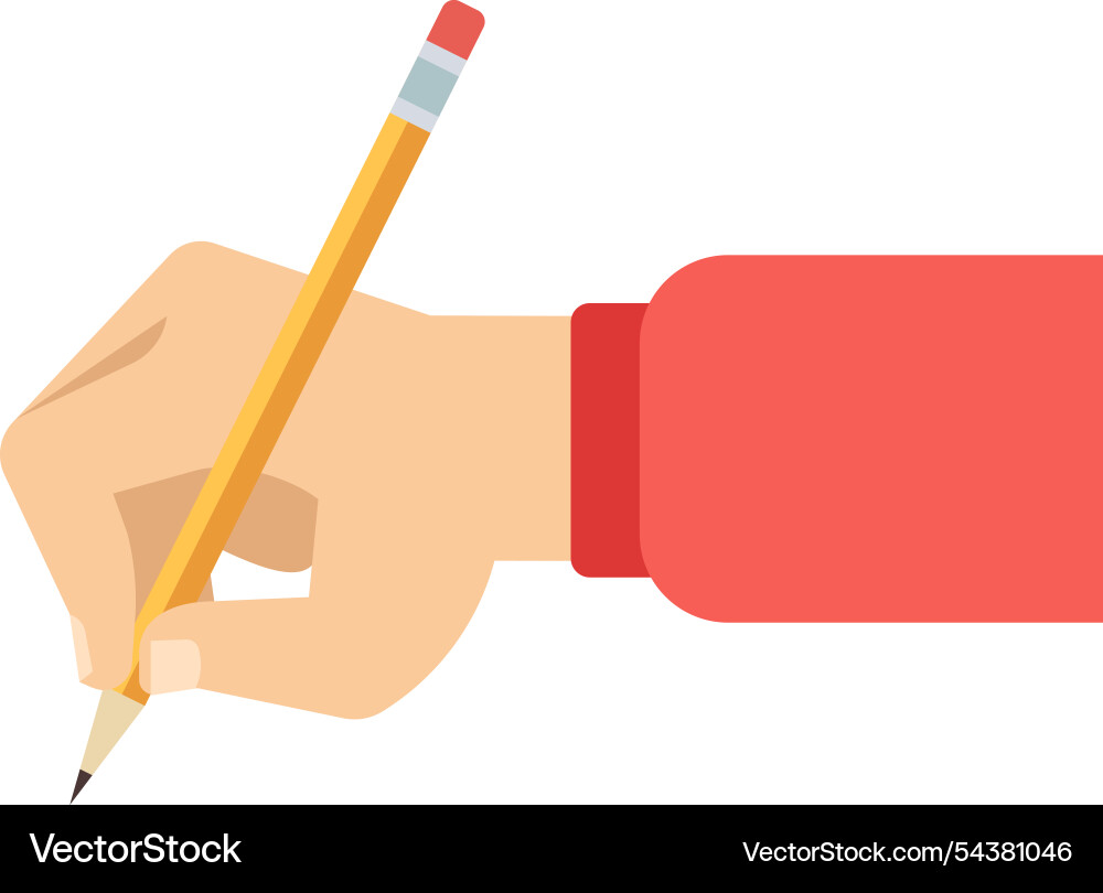 Hand drawing with pencil artist icon editing Vector Image