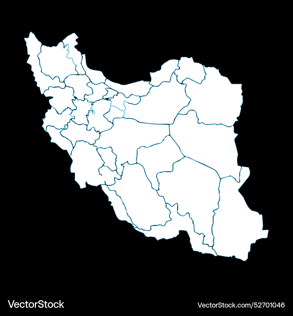 Iran country map icon symbol design Royalty Free Vector