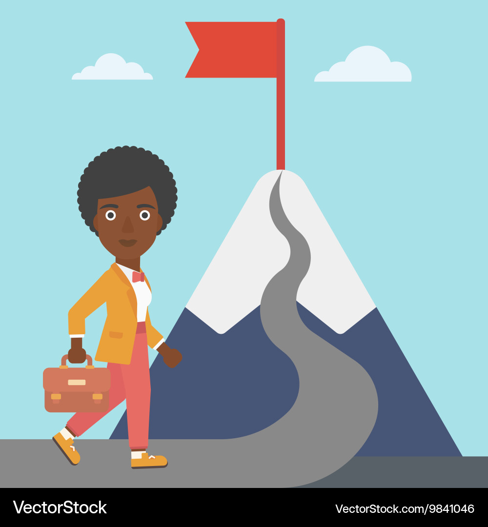 Leader business woman Royalty Free Vector Image