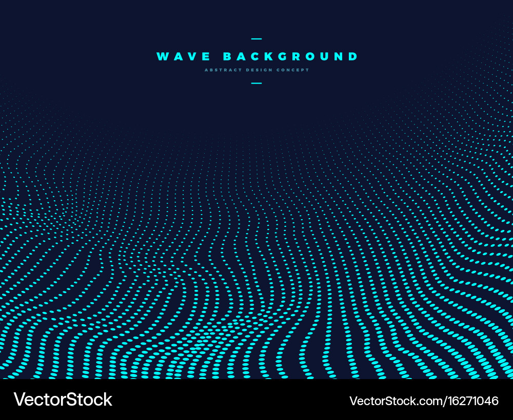 Particle flat landscape Royalty Free Vector Image