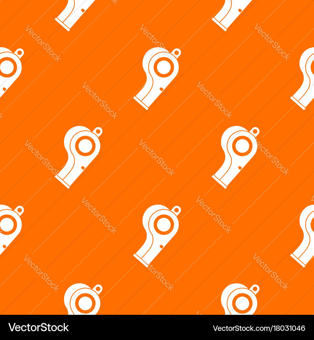 Sport whistle pattern seamless Royalty Free Vector Image