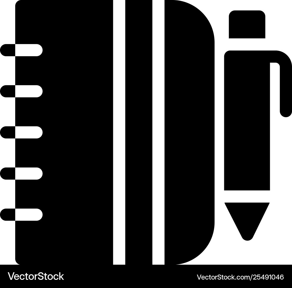 Workbook Royalty Free Vector Image - VectorStock