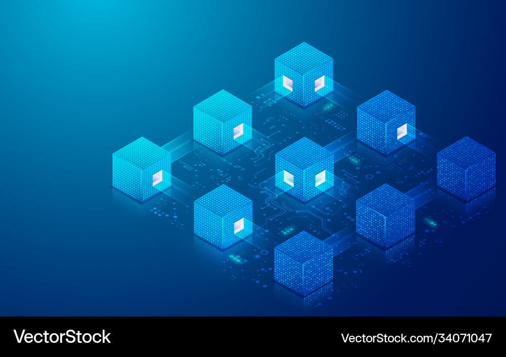Blockchain Royalty Free Vector Image - VectorStock