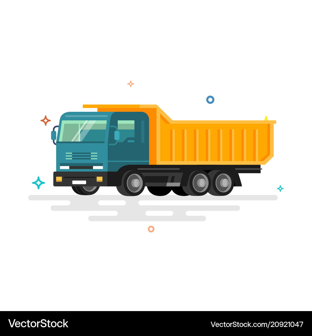 Dump Truck - Heavy Hauler Royalty Free Vector Image