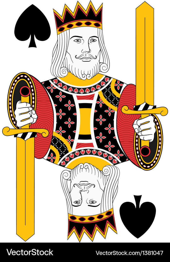 King of spades Royalty Free Vector Image - VectorStock