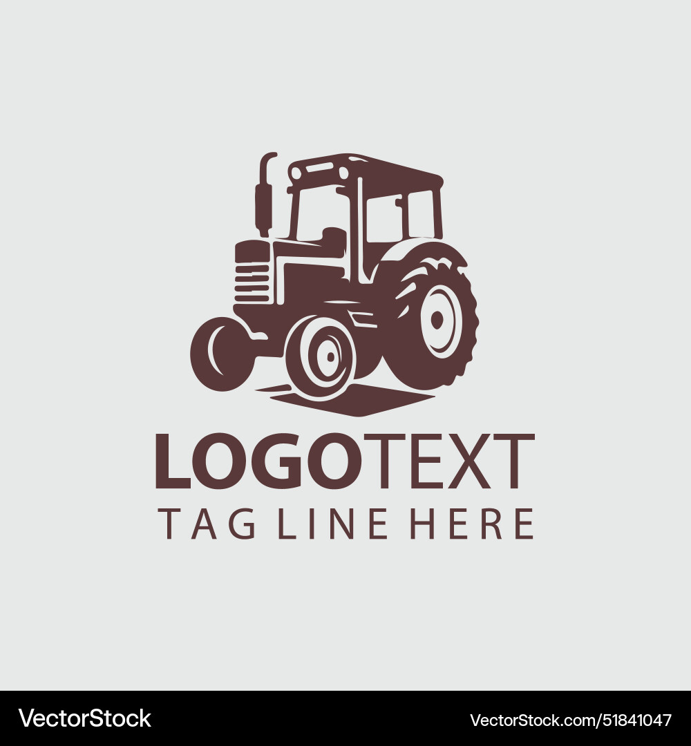 Tractor logo Royalty Free Vector Image - VectorStock