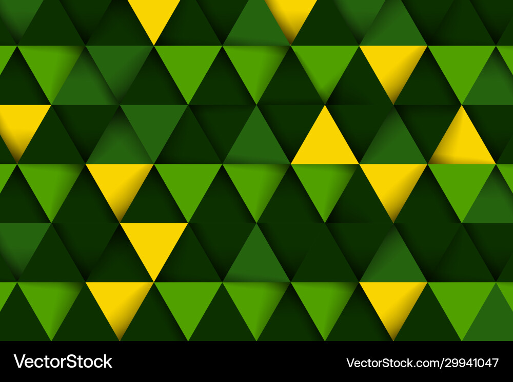 Yellow abstract pattern - triangle and square Vector Image