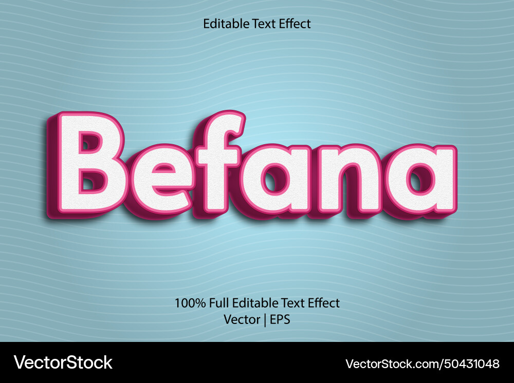 Befana editable text effect embossed cartoon style