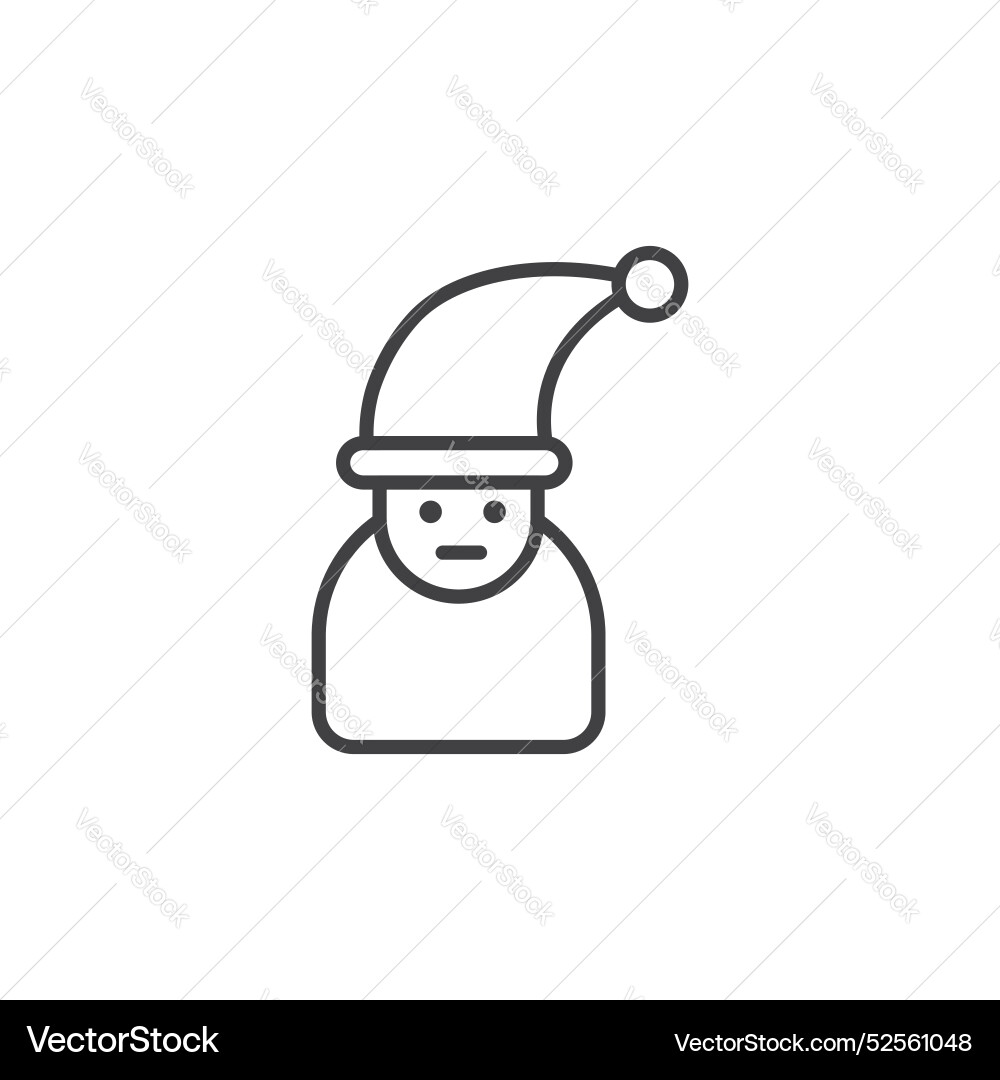 Elf icon set on white background Royalty Free Vector Image
