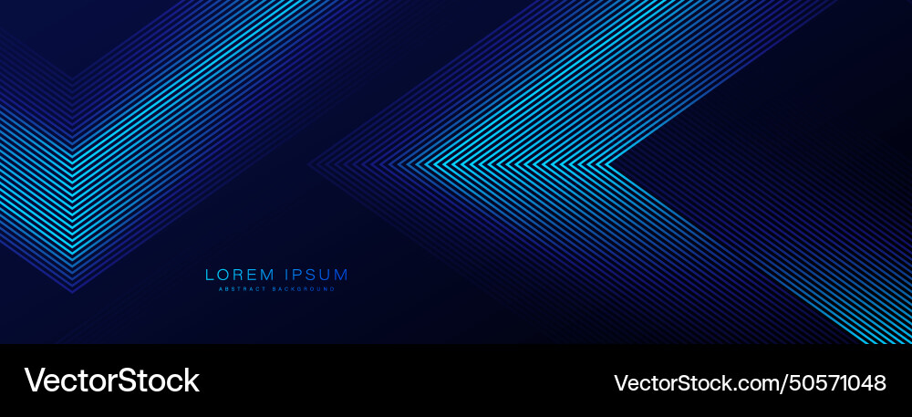 Modern dark blue abstract banner background Vector Image