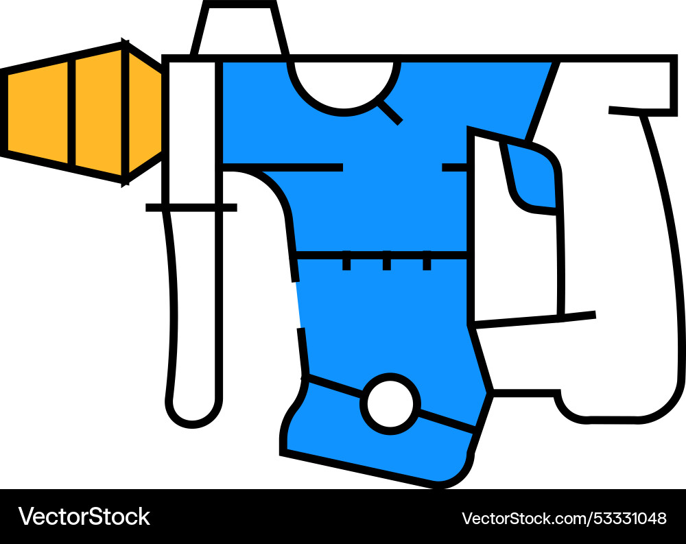 Perforator tool icon color Royalty Free Vector Image