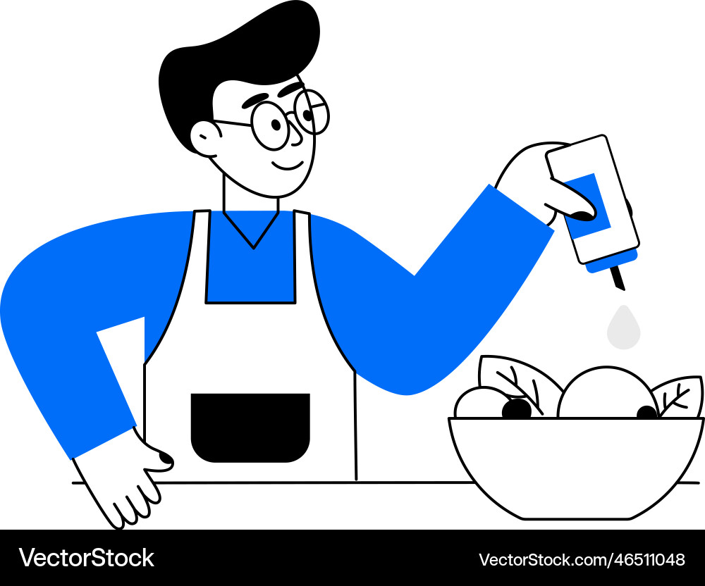 Salad dressing Royalty Free Vector Image - VectorStock